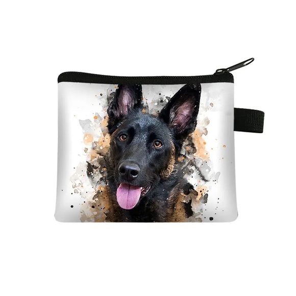 Bags | German Shepherd Mom Coin Wallet Keychain Zipper Pouch | Poshmark